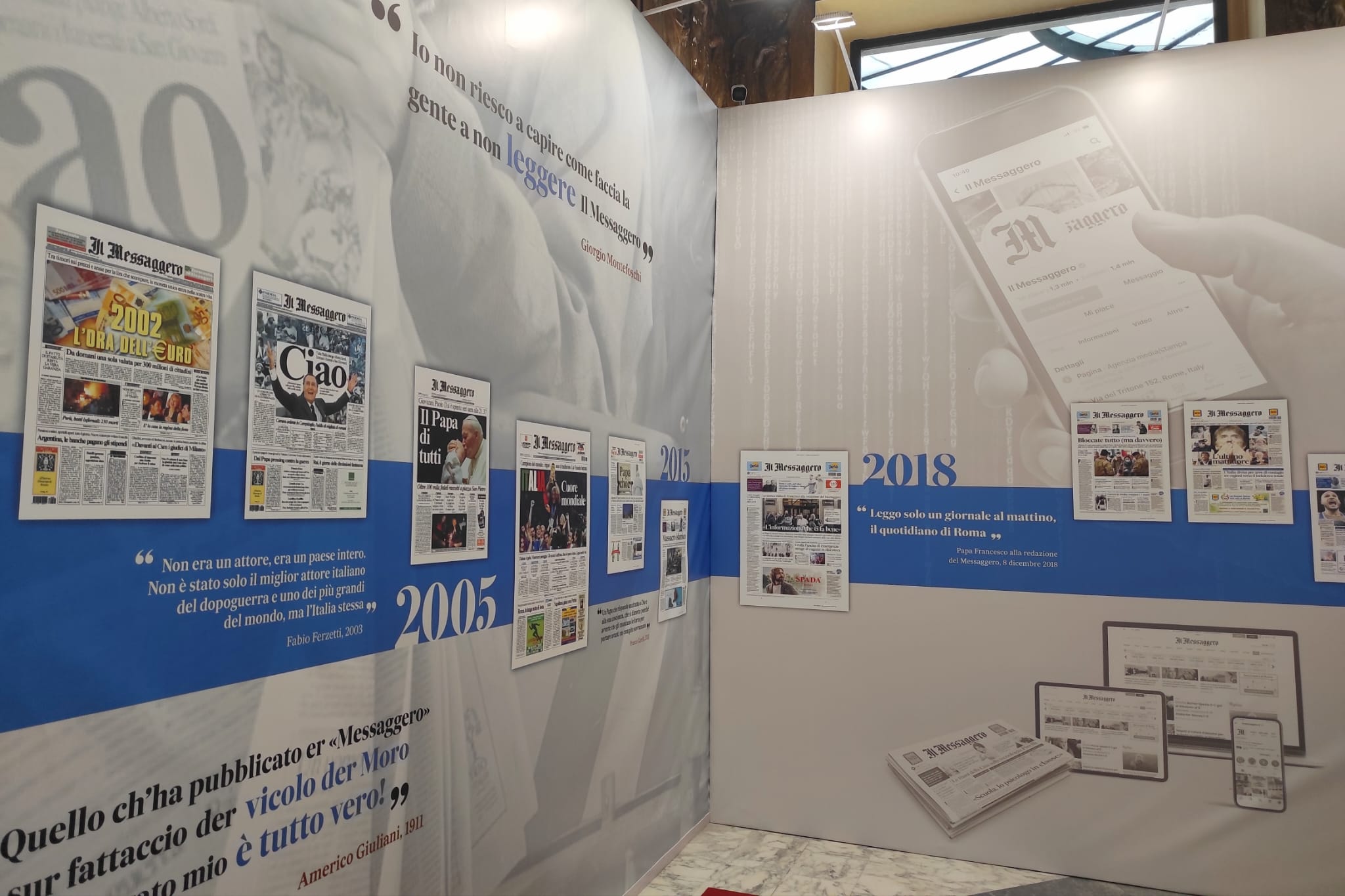 Il messaggero festeggia 145 anni nella sua sede in via del Tritone